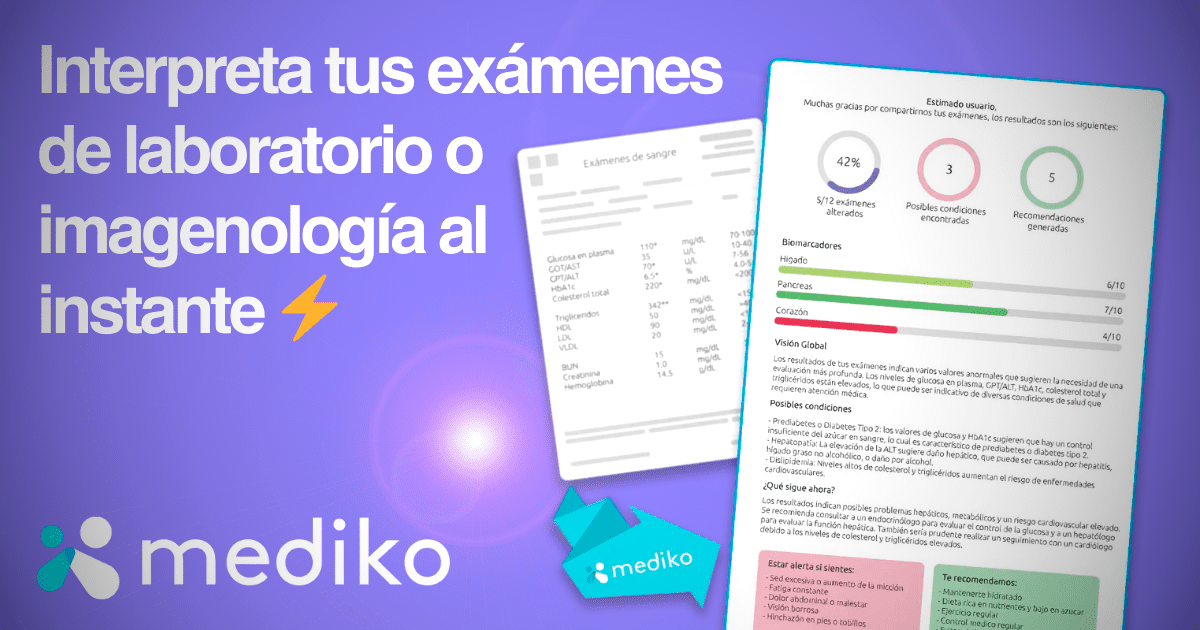 Mediko: interpretación de exámenes de salud al instante